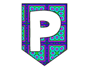 Letter Pennants - Doodle - Coloring - Displays - Think Tank Teacher