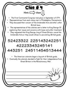 Revolutionary War Causes ESCAPE ROOM Activity: American Revolution ...