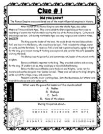 Middle Ages ESCAPE ROOM: Medieval Times - NO PREP! - Think Tank Teacher