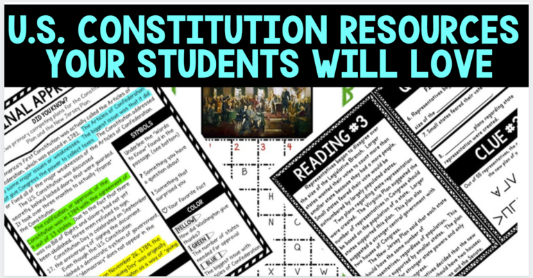 US Constitution Resources Your Students Will Love - Think Tank Teacher
