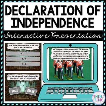 Declaration of Independence Interactive Google Slides™ Presentation