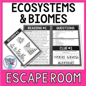 Ecosystems and Biomes Escape Room Activity - Think Tank Teacher