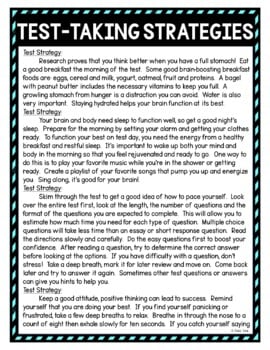 Test-Taking Strategies DIGITAL Reading Passage and Questions