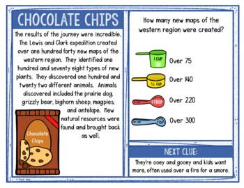 Lewis and Clark Activity - Scavenger Hunt Bake-Off Challenge