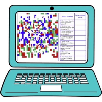 Planet Earth Secret Message Activity for Google Sheets™