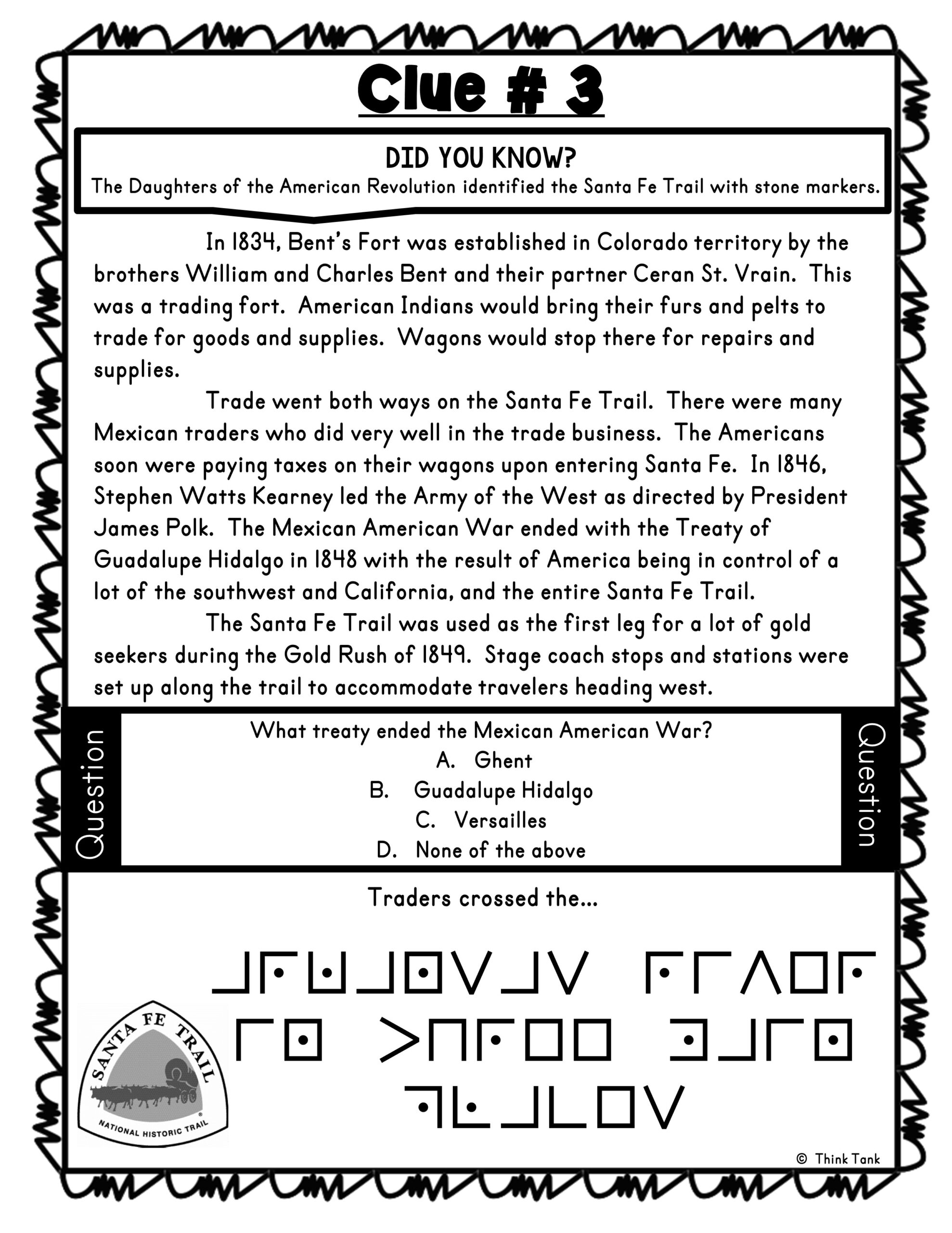 Santa Fe Trail Escape Room