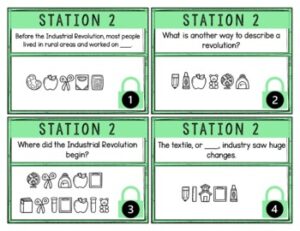 Industrial Revolution Breakout Activity - Task Cards Puzzle Challenge