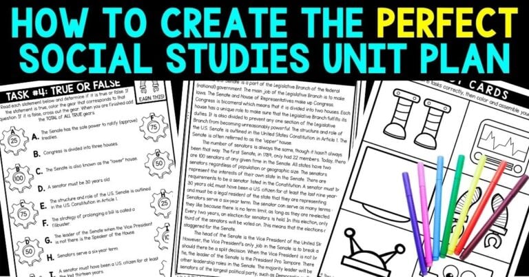 How to Create the Perfect Social Studies Unit Plan - Think Tank Teacher