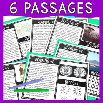 Pompeii and Mount Vesuvius - Ancient Rome Reading and Puzzle Escape ...