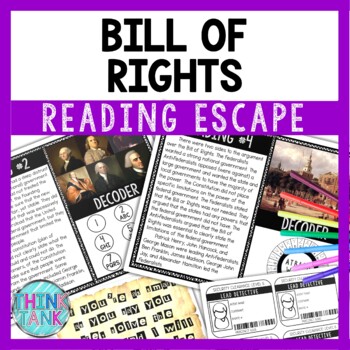 Bill of Rights Reading and Puzzle Escape - Think Tank Teacher