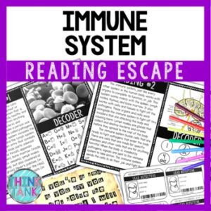 Immune System Reading Comprehension and Puzzle Escape Room - Think Tank ...