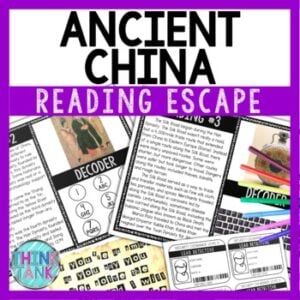 Ancient China BUNDLE - Reading Passages, Escape Rooms, Color by Number ...