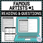 Famous Artists #1 DIGITAL Reading Passage & Questions Self Grading ...