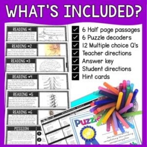 Nervous System Reading Comprehension and Puzzle Escape Room - Think ...