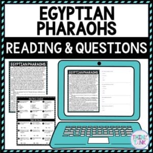 Egyptian Pharaohs DIGITAL Reading Passage & Questions Self Grading ...