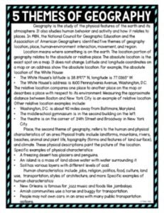 5 Themes of Geography DIGITAL Reading Passage & Questions Self Grading ...