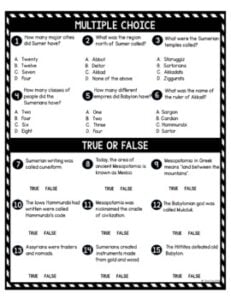 Ancient Mesopotamia DIGITAL Reading Passage & Questions Self Grading ...