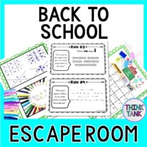 Back to School Escape Room - Classroom Rules Activity - Think Tank Teacher