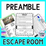 Preamble ESCAPE ROOM Activity - Goals of the U.S. Constitution - Think ...