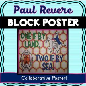 American Revolution Collaborative Poster! Team Work Activity - Paul ...