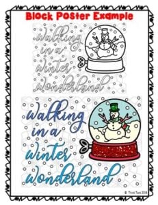 Christmas - Holiday Collaborative Poster! Winter Wonderland- Team Work ...