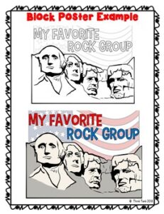 Mount Rushmore Collaborative Poster! President's Day - Team Work ...