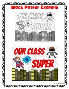 Superhero Collaborative Poster! Team Work - Our Class is SUPER - Think ...