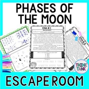 Phases of the Moon ESCAPE ROOM - Reading Comprehension - Earth Science ...