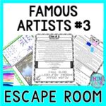 Famous Artists ESCAPE ROOM #3: Monet, Picasso, Manet, Seurat- Print ...