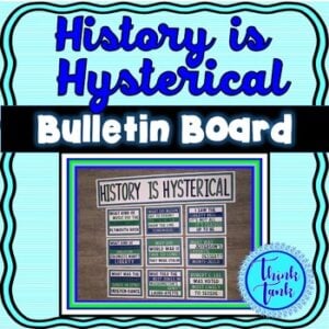 U.S. History Jokes Bulletin Board - Classroom Posters - Think Tank Teacher