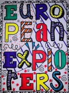 European Explorers Color by Number, Reading Passage and Text Marking ...