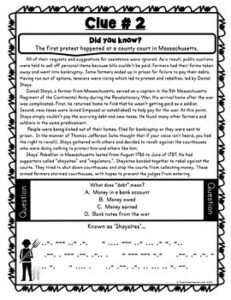 Shays Rebellion ESCAPE ROOM: Daniel Shays | Riot Act - Think Tank Teacher