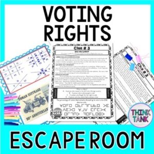 Voting Rights ESCAPE ROOM: United States | Voting Rights Act | No Prep ...