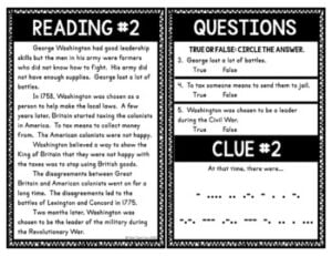 George Washington Escape Room Activity - Think Tank Teacher