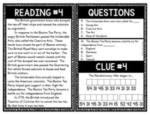 Boston Tea Party Escape Room Activity - Think Tank Teacher