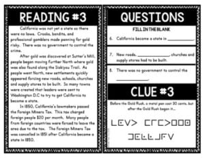 California Gold Rush Escape Room Activity - Think Tank Teacher