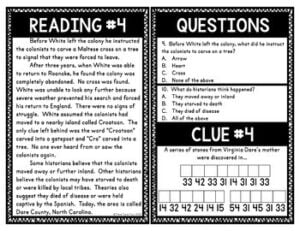 Lost Colony of Roanoke Escape Room Activity - Think Tank Teacher