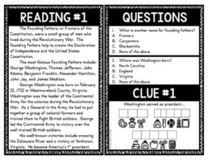 Founding Fathers Escape Room Activity - Think Tank Teacher