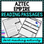 Aztec Empire Reading Passages and Text Marking Activity