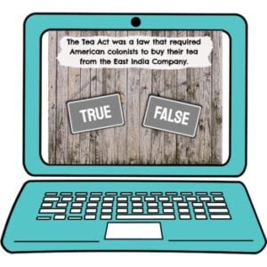 Boston Tea Party Interactive Google Slides presentation