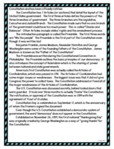 U.S. Constitution DIGITAL Reading Passage and Questions - Self Grading ...