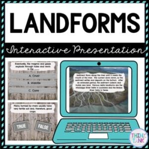 Landforms Interactive Google Slides™ Presentation | Distance Learning