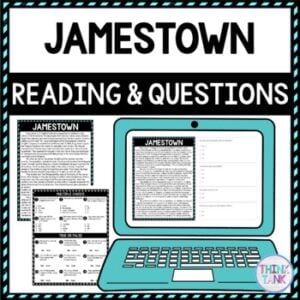 Jamestown DIGITAL Reading Passage and Questions - Self Grading - Think ...