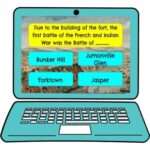 French and Indian War Review Game Board | Digital | Google Slides