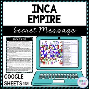 Inca Empire Secret Message Activity for Google Sheets™