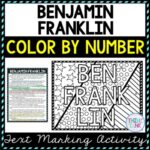 Benjamin Franklin Color by Number, Reading Passage and Text Marking