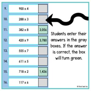 Multiplication - 3 digit x 1 digit - Math Mystery Picture Reveal - Joke ...