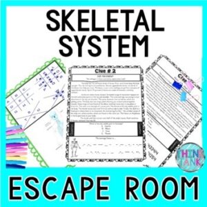 Skeletal System ESCAPE ROOM Activity - Human Body Systems - Think Tank ...