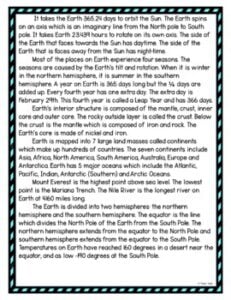 Planet Earth DIGITAL Reading Passage and Questions - Self Grading ...