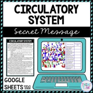 Circulatory System Secret Message Activity for Google Sheets™